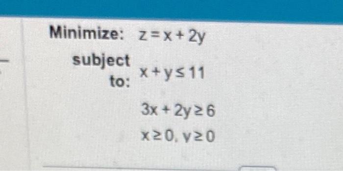 Solved 7.2 Linear Programming: The Graphical MethodUse | Chegg.com