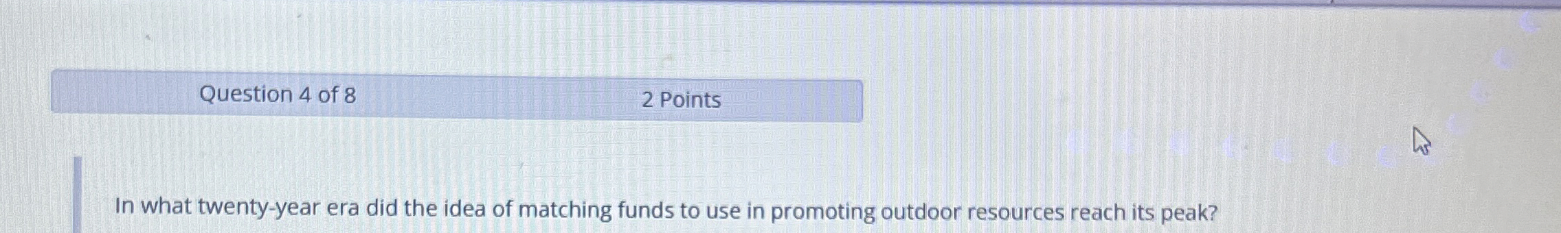 Solved In what twenty-year era did the idea of matching | Chegg.com