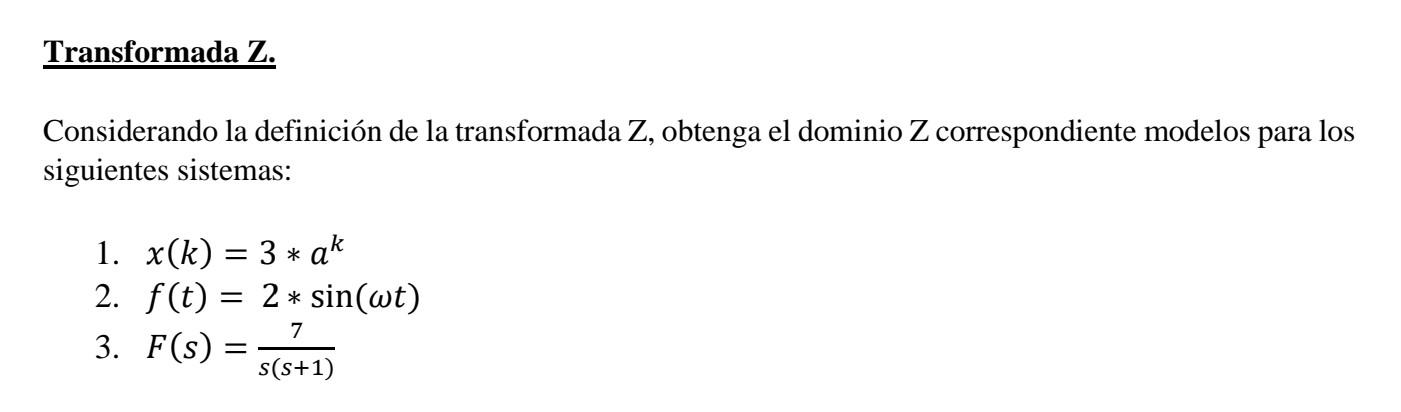 Solved Z transform. Considering the definition of the Z | Chegg.com