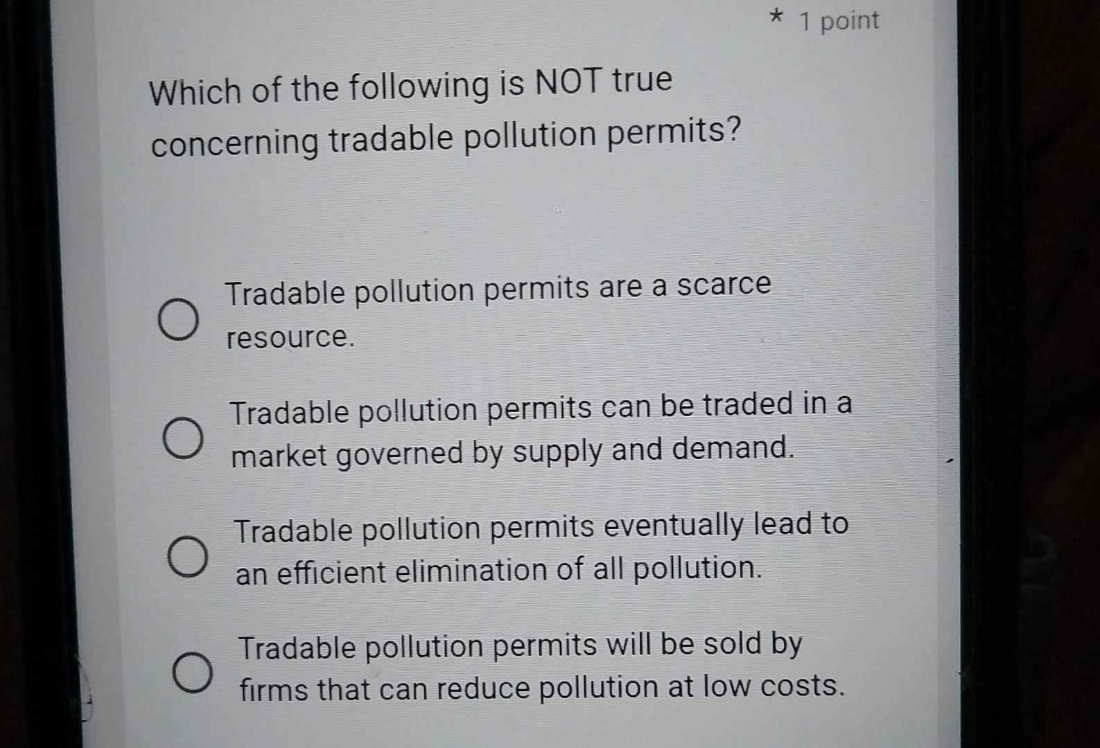 Solved 1 ﻿pointWhich of the following is NOT true concerning | Chegg.com
