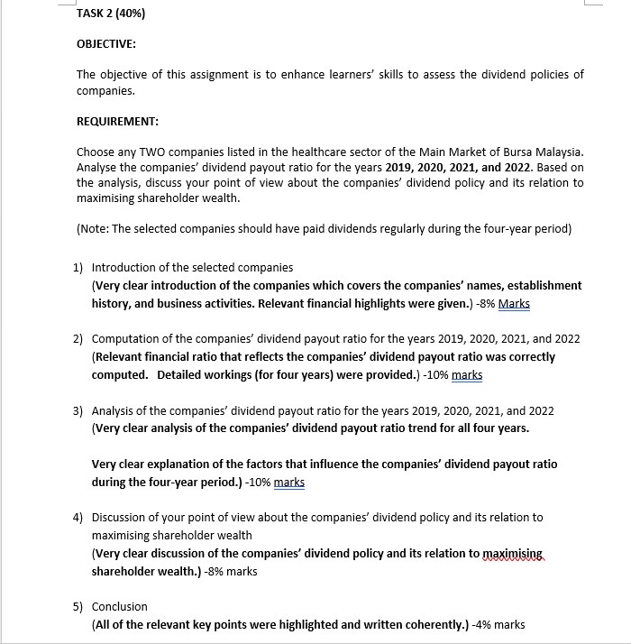 Solved TASK 2(40%)OBJECTIVE:The objective of this assignment | Chegg.com