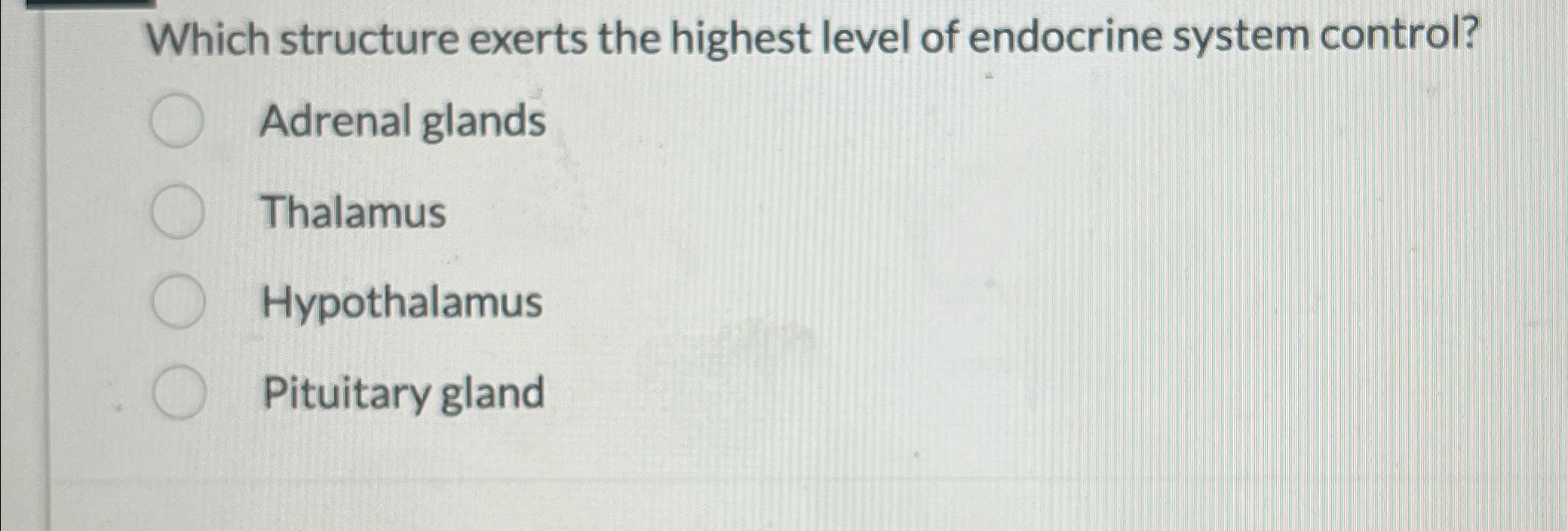 Solved Which structure exerts the highest level of endocrine | Chegg.com