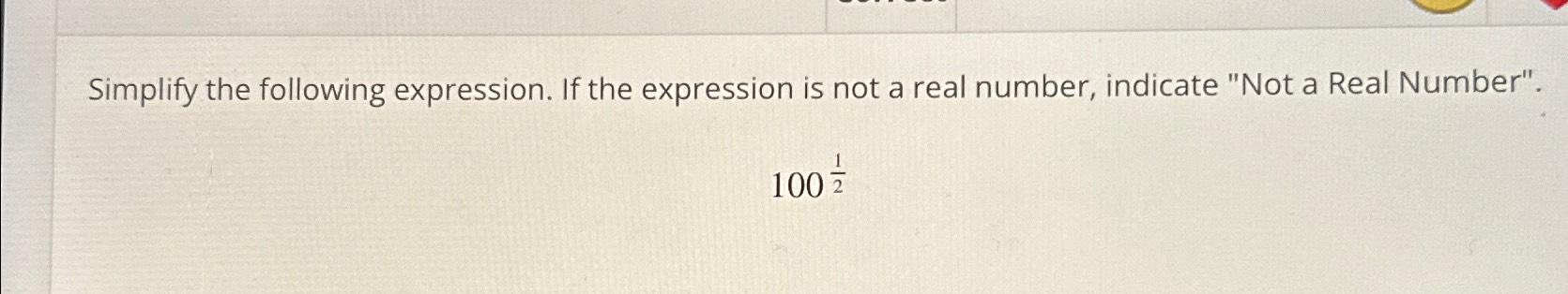 Solved Simplify the following expression. If the expression | Chegg.com