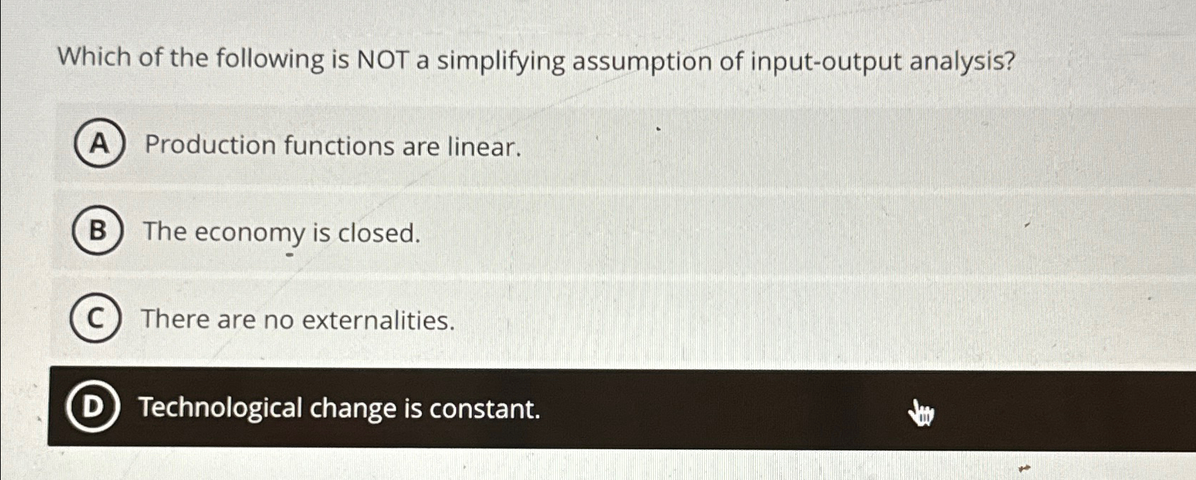 Solved Which of the following is NOT a simplifying | Chegg.com