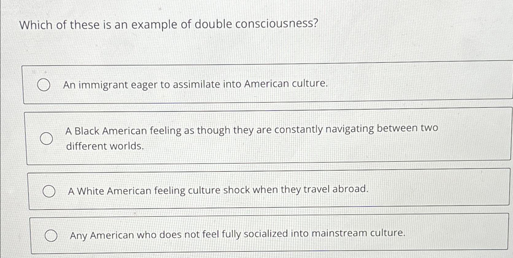 Solved Which of these is an example of double | Chegg.com