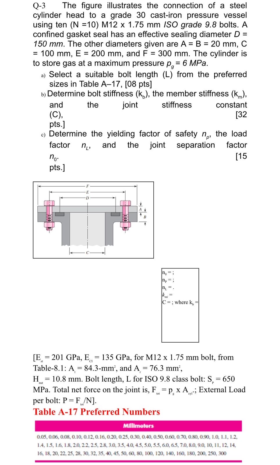 Solved Q-3 ﻿The figure illustrates the connection of a steel | Chegg.com