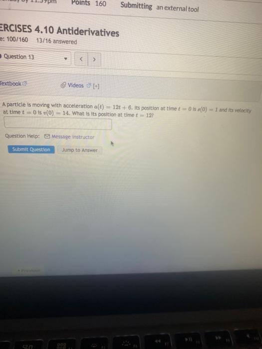 Solved Points 160 Submitting an external tool ERCISES 4.10 | Chegg.com