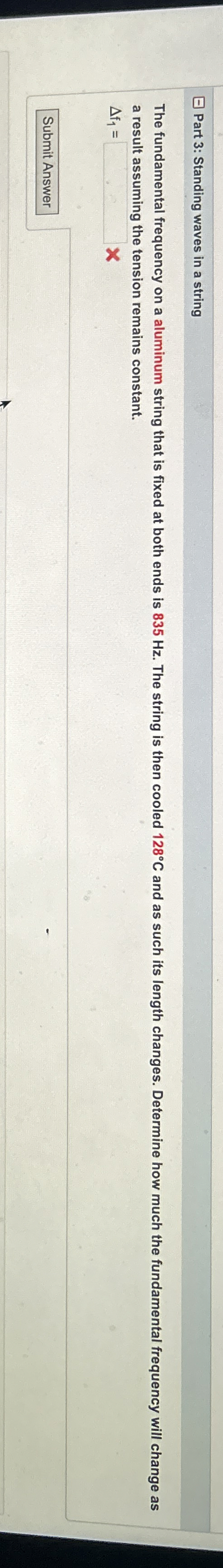 Solved by an EXPERT ﻿Part 3: Standing waves in a string a result | Chegg.com