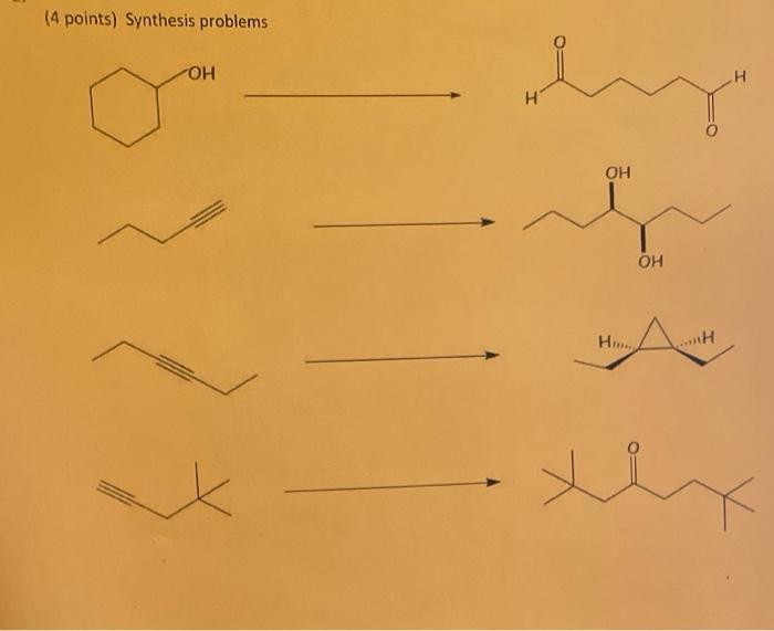 Solved (4 points) Synthesis problems | Chegg.com