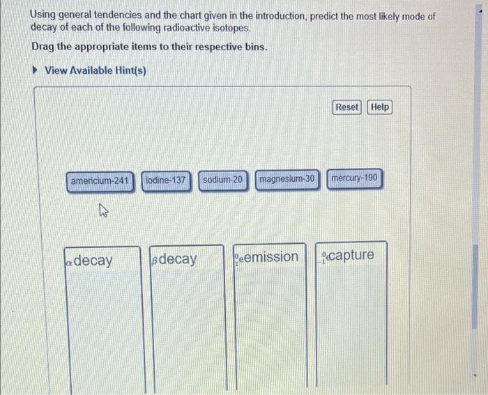 Solved Using general tendencies and the chart given in the | Chegg.com