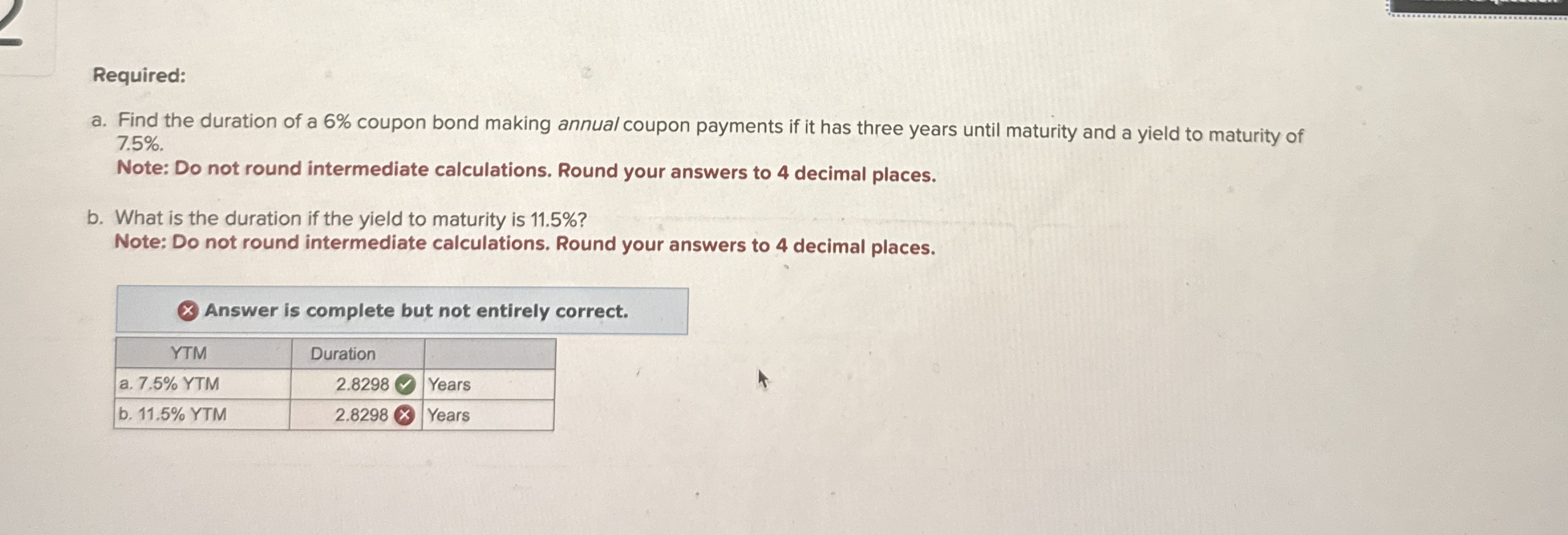 Solved Required:a. ﻿Find the duration of a 6% ﻿coupon bond | Chegg.com