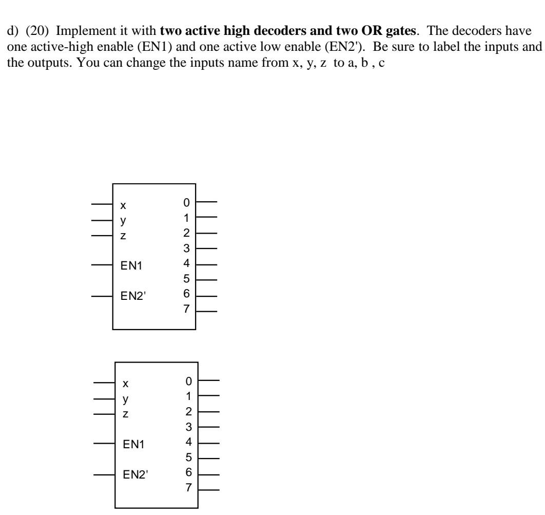 A For The Following Two Functions Find A Minimum 