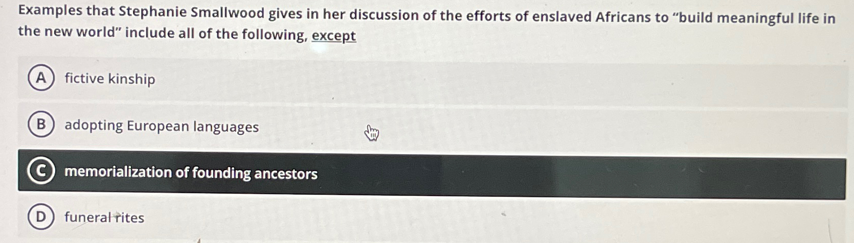 Solved Examples that Stephanie Smallwood gives in her | Chegg.com