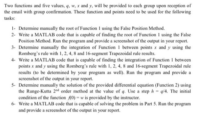please need mathlab code, need to solve equation 2 in | Chegg.com