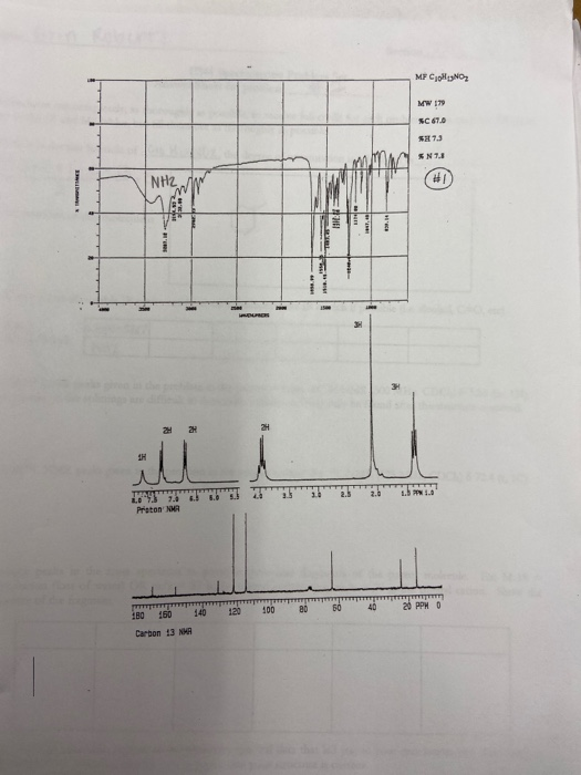 Solved determine the molecular structure of the compound | Chegg.com