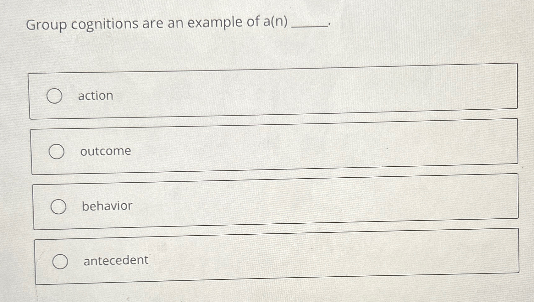 Solved Group cognitions are an example of | Chegg.com