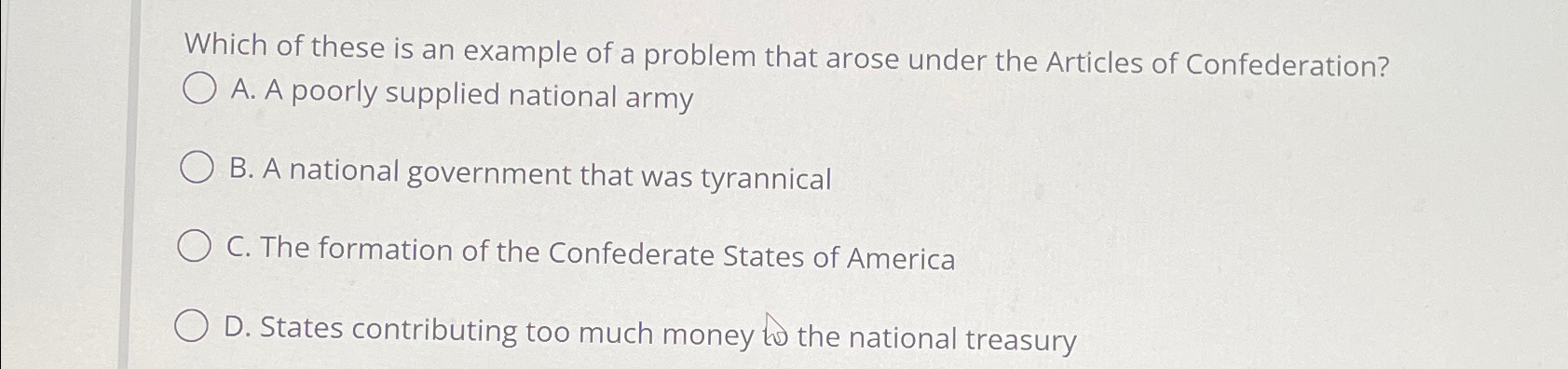 Solved Which of these is an example of a problem that arose | Chegg.com