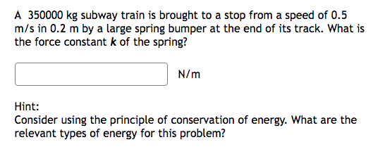 Solved Hint:Consider using the principle of conservation of | Chegg.com
