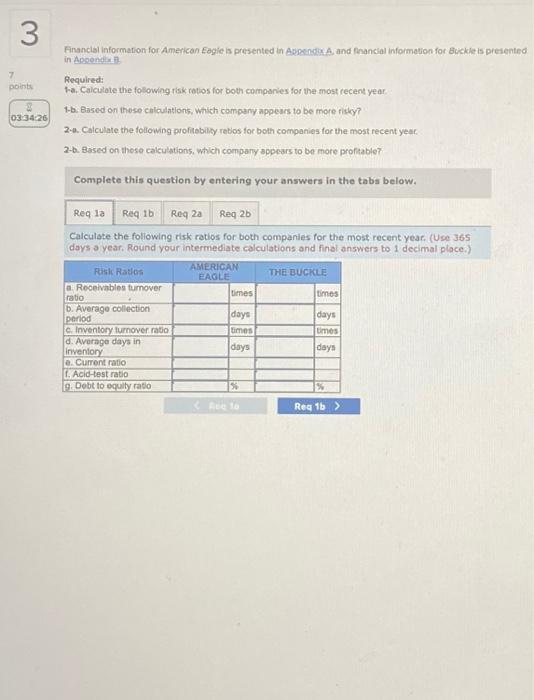 answer all 4 parts based on appendix a and b given | Chegg.com