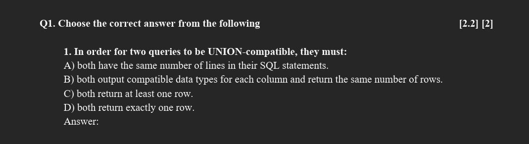 Solved Q1. Choose the correct answer from the | Chegg.com Solved Q1. Choose the correct answer from the | Chegg.com