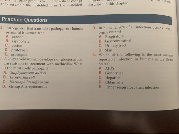 Solved luces Ulter prion proteins to undergo a shape change | Chegg.com