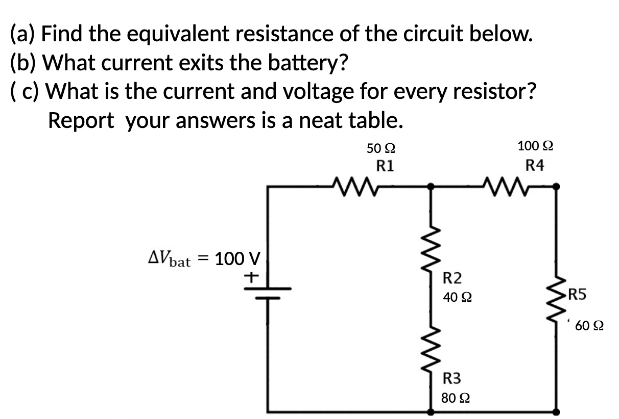 Solved (a) ﻿Find the equivalent resistance of the circuit | Chegg.com