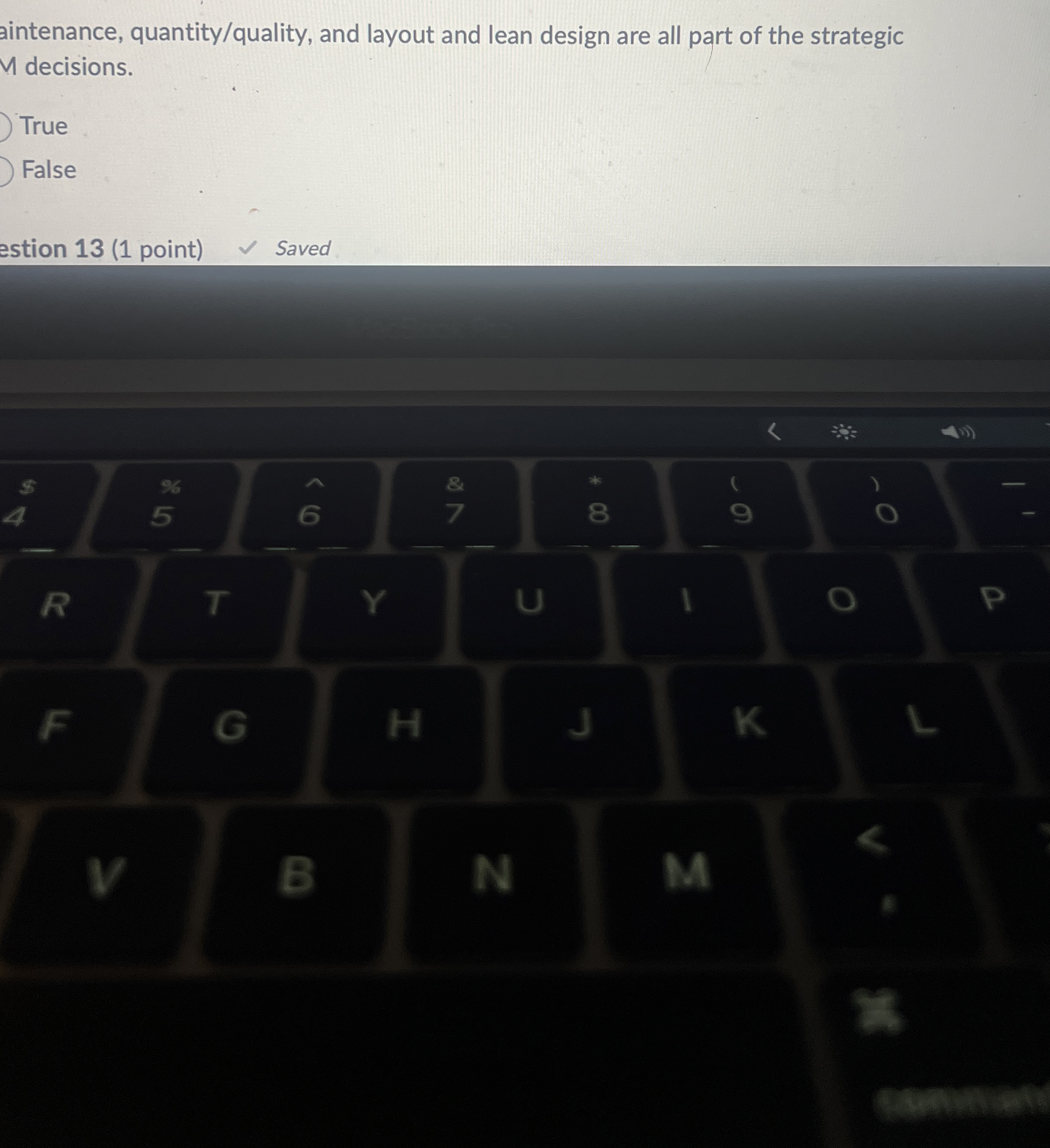 Solved aintenance, quantity/quality, ﻿and layout and lean | Chegg.com