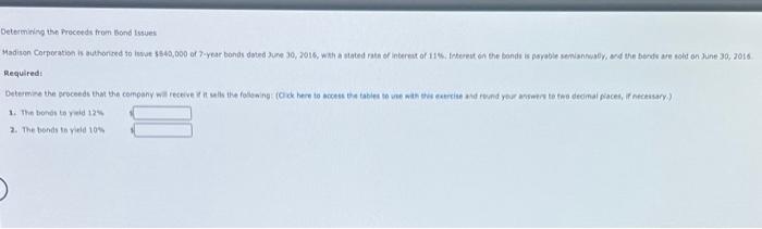Solved Determining the Proceeds from Bond lssues Required: | Chegg.com