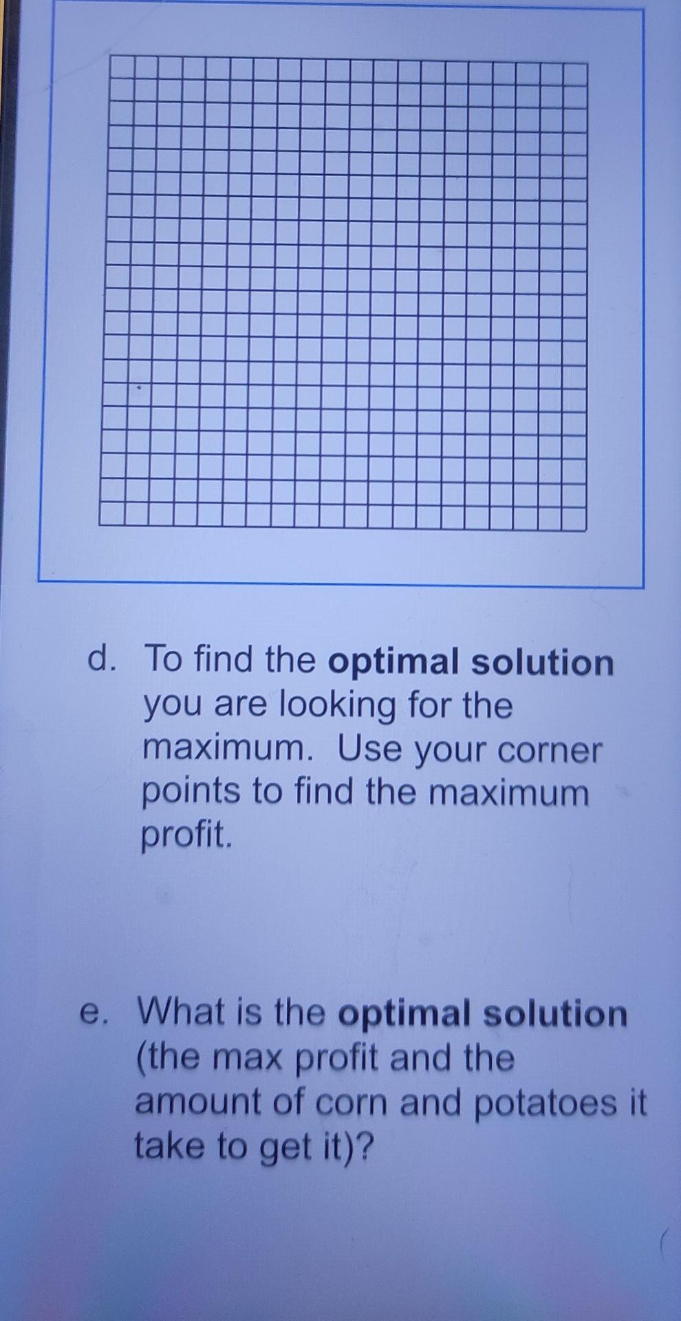 Solved Linear Programming Word Problems cont. 3. A farmer | Chegg.com