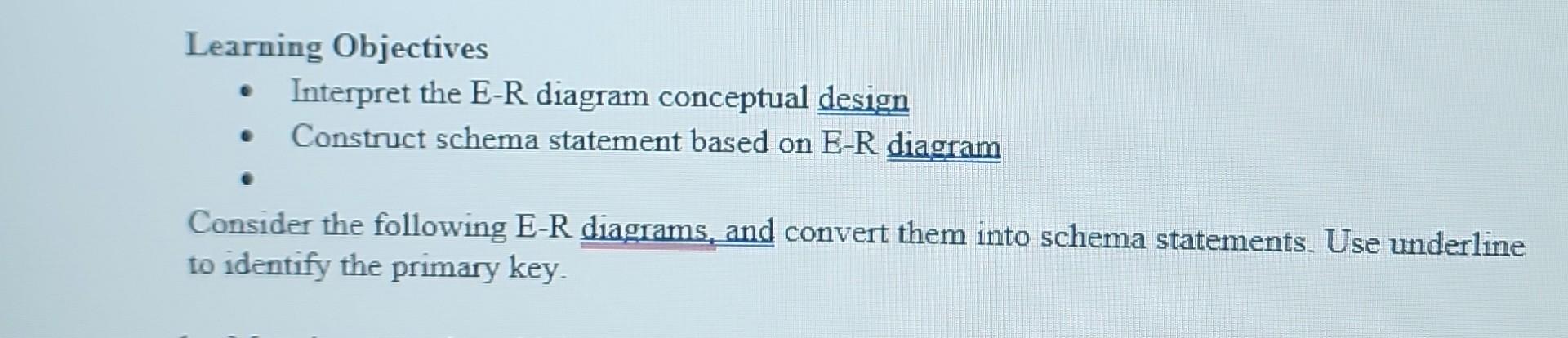 Solved 2. Mapping the entities and the | Chegg.com