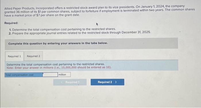 Solved Prepare the appropriate journal entries related to | Chegg.com
