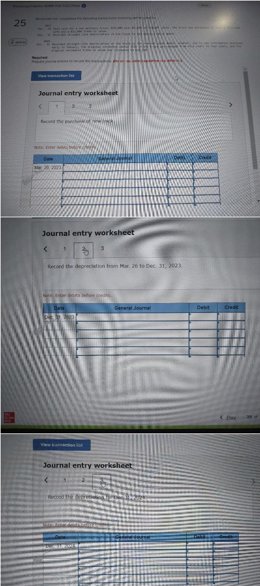 Solved Required View transaction list Journal entry | Chegg.com