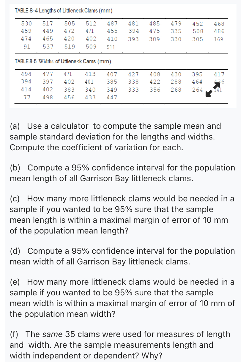 Solved Use a calculator to compute the sample mean and | Chegg.com