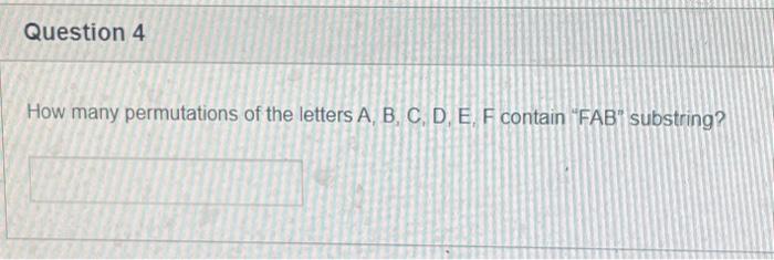 Solved Select the number of 3-permutations of {a,b,c,d,e}. | Chegg.com