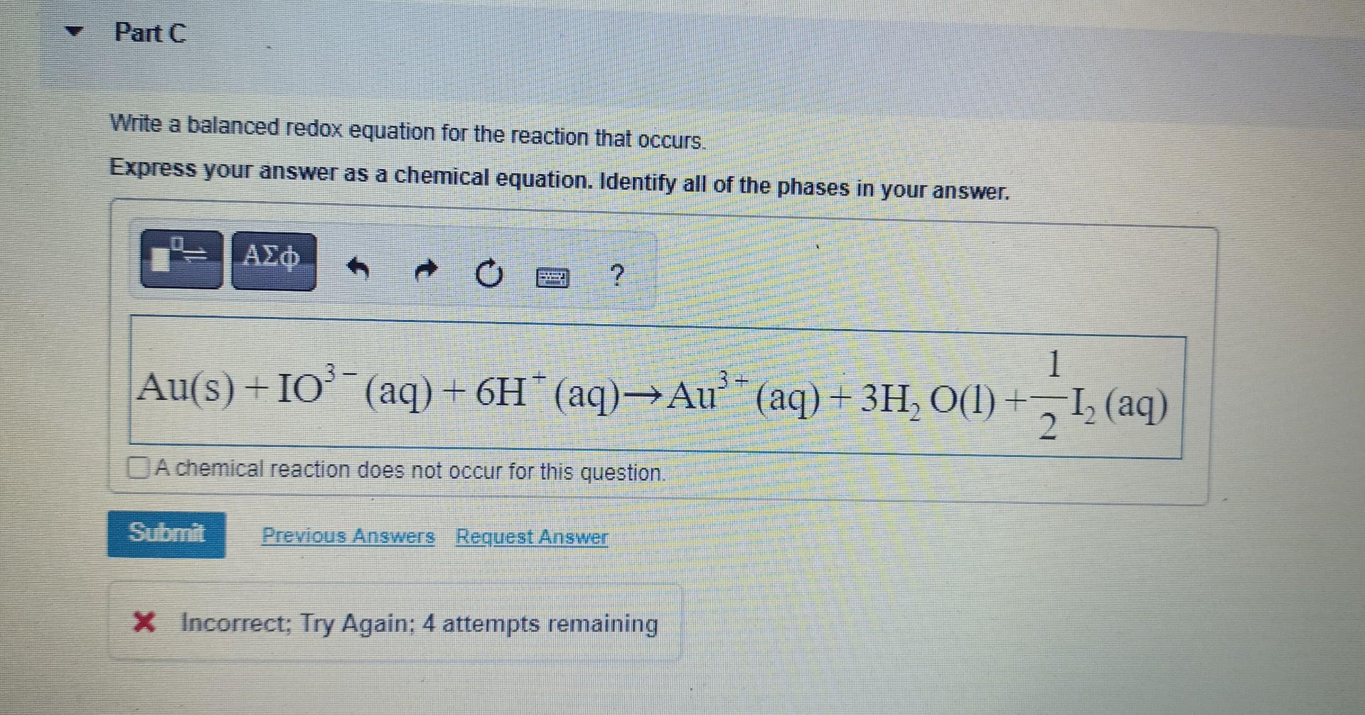 Solved Decide whether or not each metal dissolves in 1 mol | Chegg.com