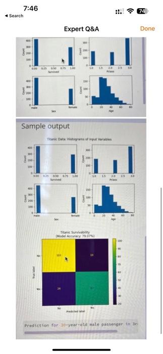 Solved RMS Titanic In this assignment, you will analyze the | Chegg.com