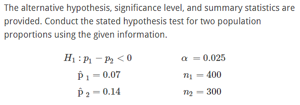 Solved The alternative hypothesis, significance level, and | Chegg.com