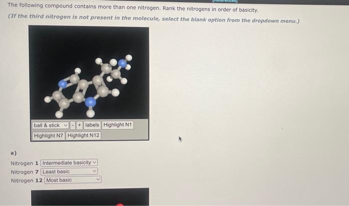 Solved The following compound contains more than one | Chegg.com