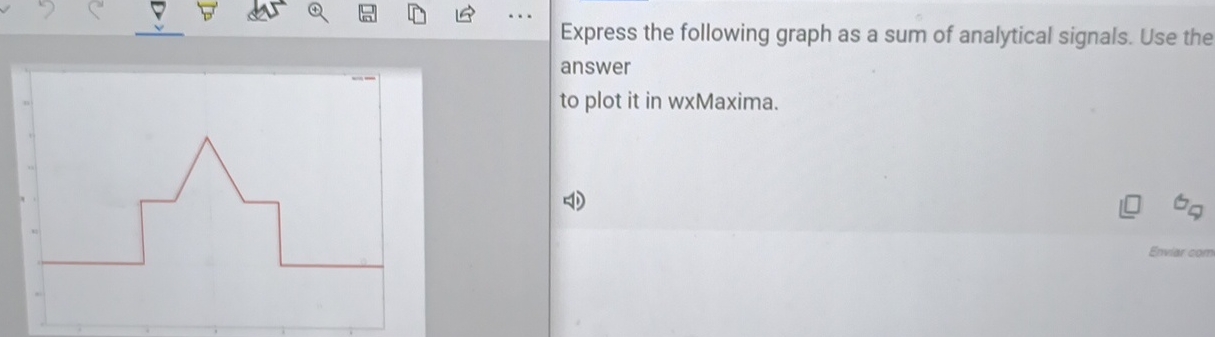 Solved Express the following graph as a sum of analytical | Chegg.com