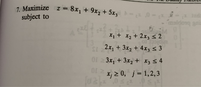 Solved in excerise 7 solve the linear programming problem | Chegg.com
