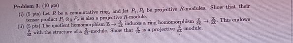 Solved Problem 3. ( 10 ﻿pts )(i) ( 5 ﻿pts) ﻿Let R ﻿be a | Chegg.com