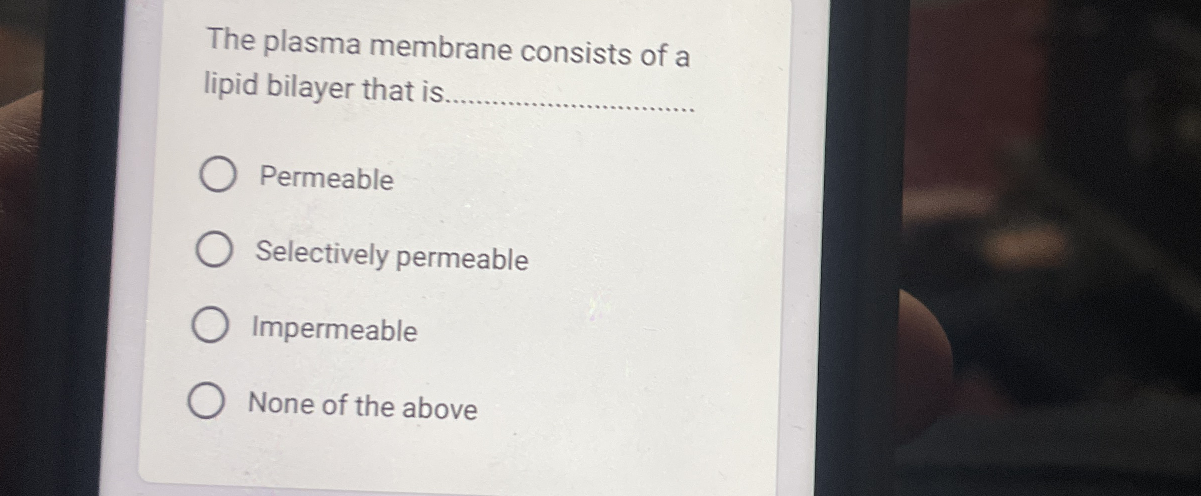 Solved The plasma membrane consists of a lipid bilayer that | Chegg.com