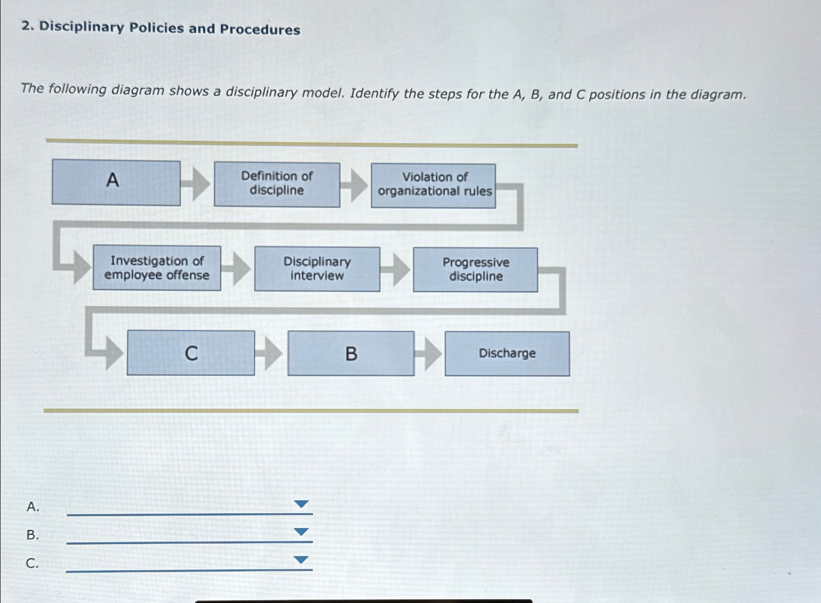 Solved Disciplinary Policies and ProceduresThe following | Chegg.com
