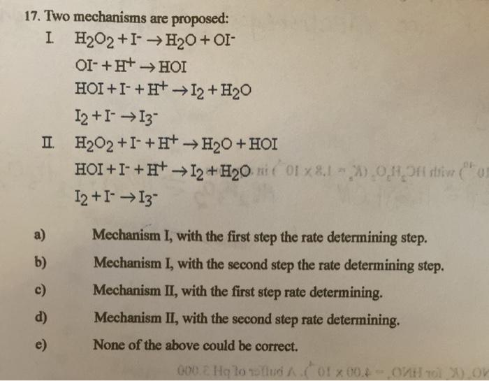 H20 To H2o2 Mechanism