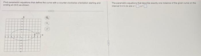 Solved Find parametric equations that define the curve with | Chegg.com