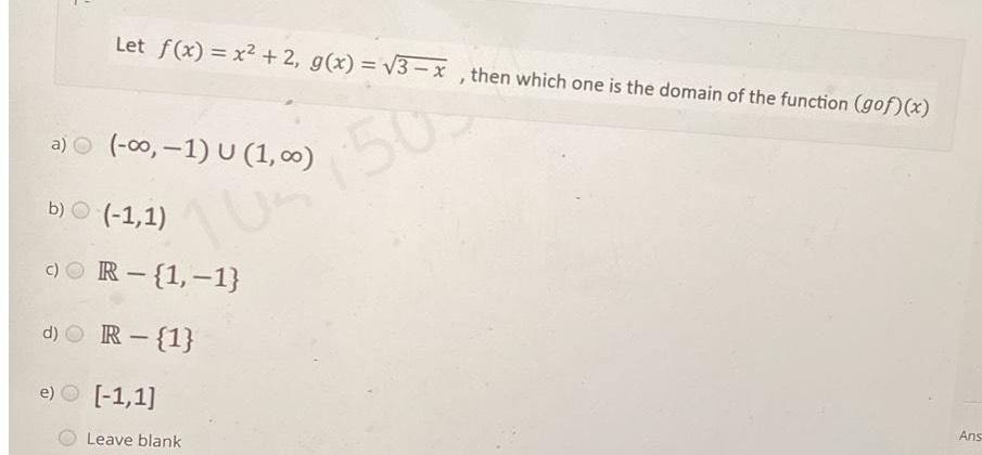 Solved Let f(x)=x2+2,g(x)=3-x2, ﻿then which one is the | Chegg.com