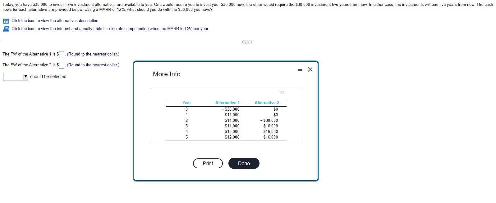 Solved \table[[Discrete Compounding; i=12%],[,Single | Chegg.com