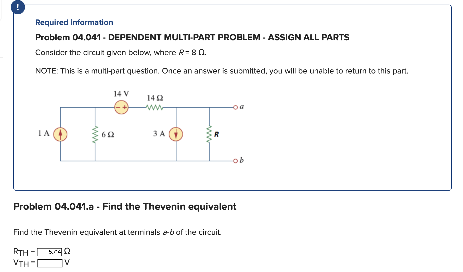 Solved Required informationProblem 04.041 - ﻿DEPENDENT | Chegg.com