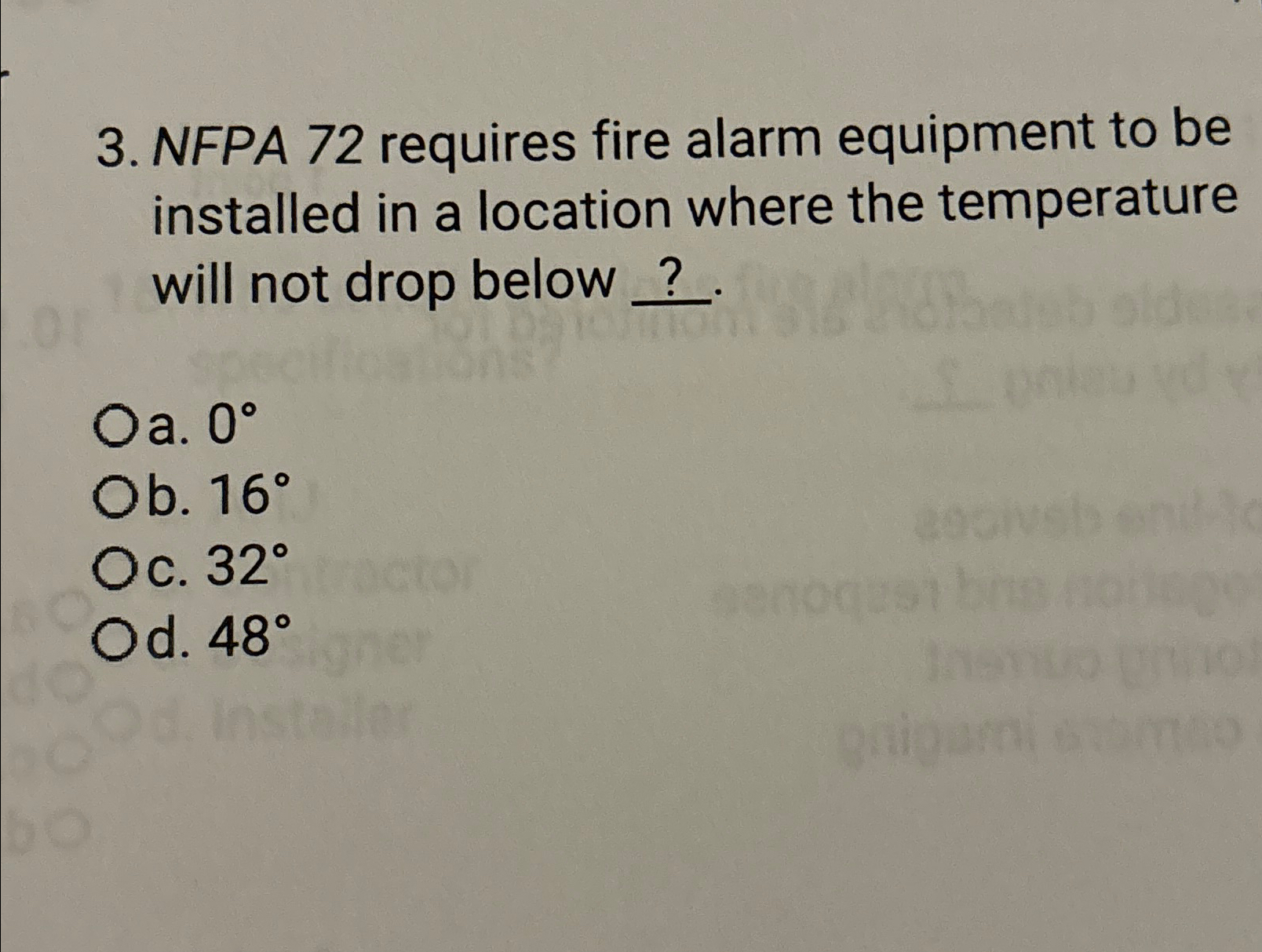 Solved NFPA 72 ﻿requires fire alarm equipment to be | Chegg.com