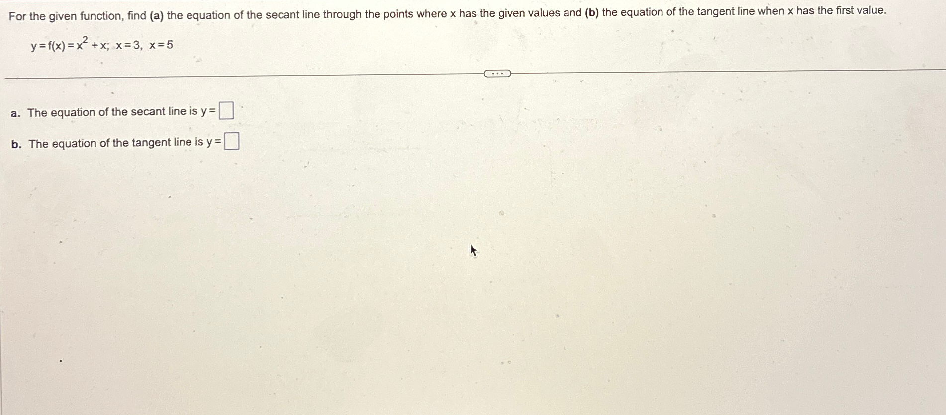 Solved For the given function, find (a) ﻿the equation of the | Chegg.com